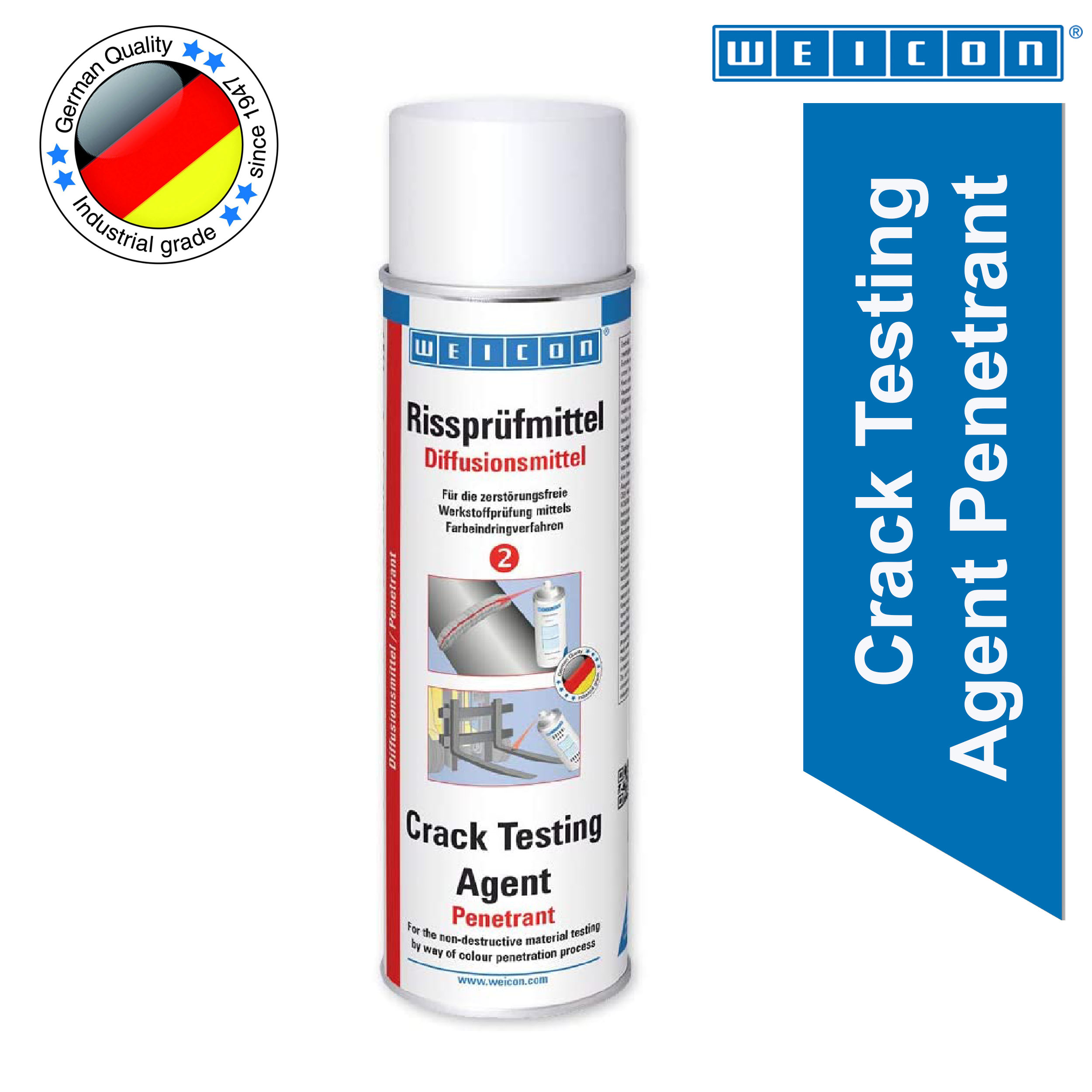 WEICON Crack Testing Agent Penetrant 500 ml Leak Detection Spray for ...