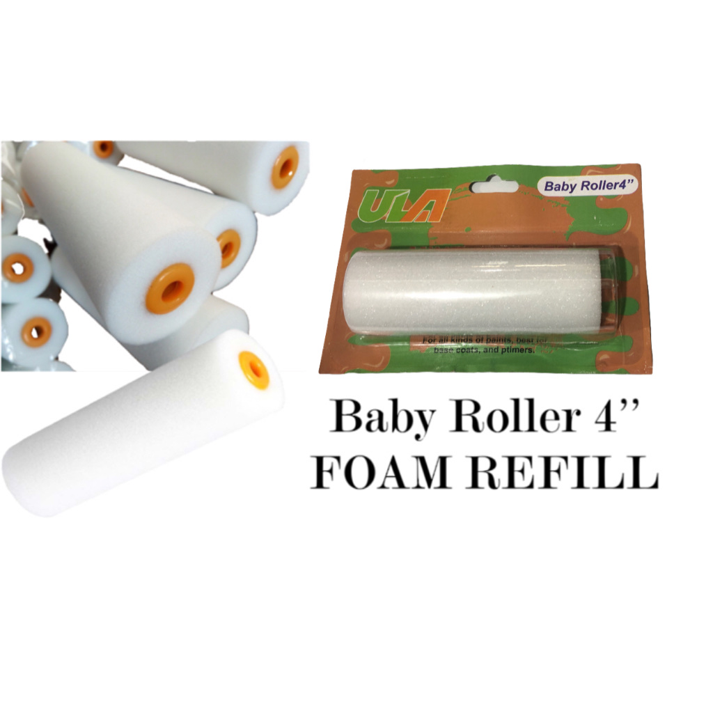 Paint Roller Mini 4inch/Baby Roller 4inch - Cotton/Foam with Handle ...