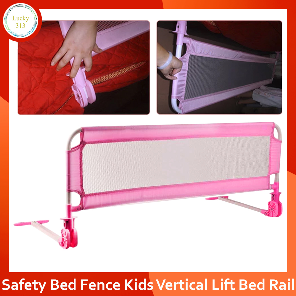 Lucky313 1.8m Safety Bed Fence Kids Vertical Lift Bed Rail Infants ...