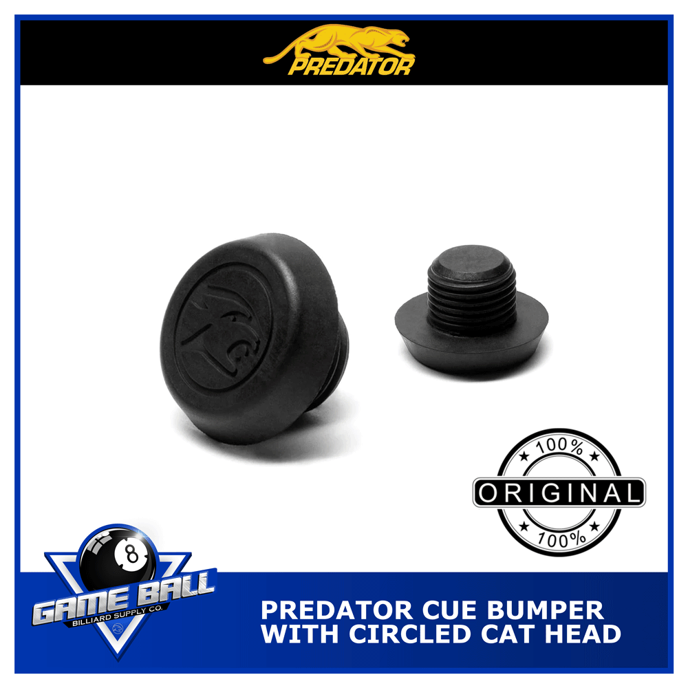 Predator Cue Bumper with Circled Cat Head - Rubber Bumper Replacement ...