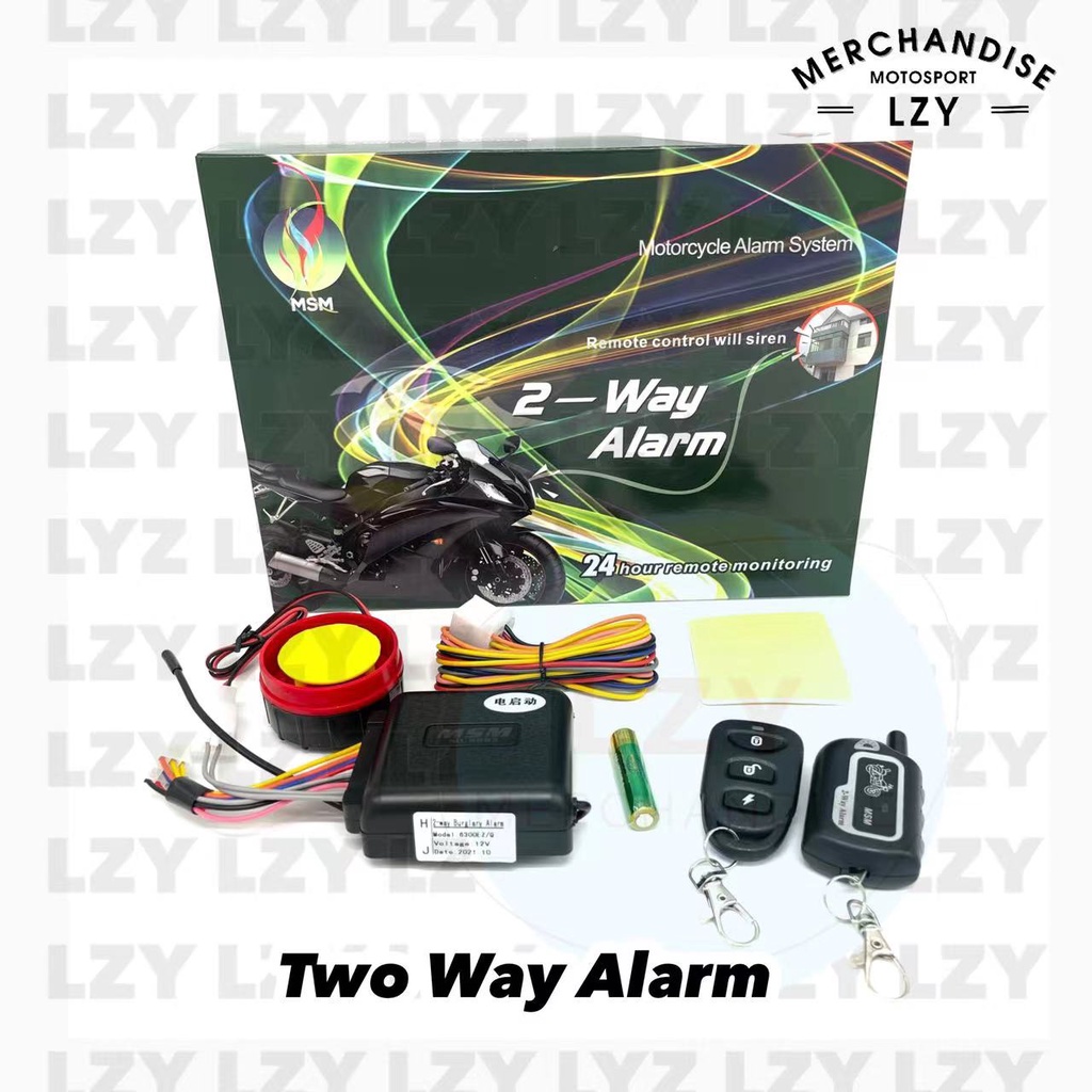 MSM Motorcycle 2 Way Alarm Anti Theft Two Way Security Alarm | Lazada PH