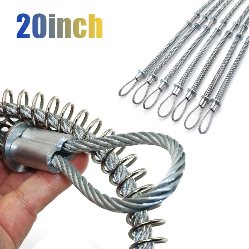 20Inch Safety Hose Whip Check Stainless Steel Anti-Collapsible Anti ...