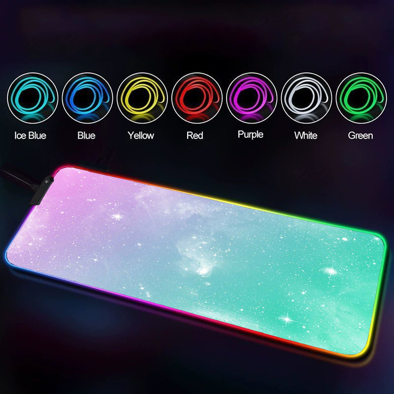 Mouse Pad Led Desk Mat Computer Gaming Keyboard Big Mousepepad PS4 ...