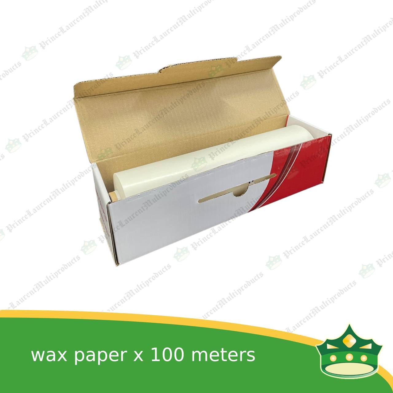 [1 roll] wax paper 30cm wide x 100 meters with cutter for easy cut for ...