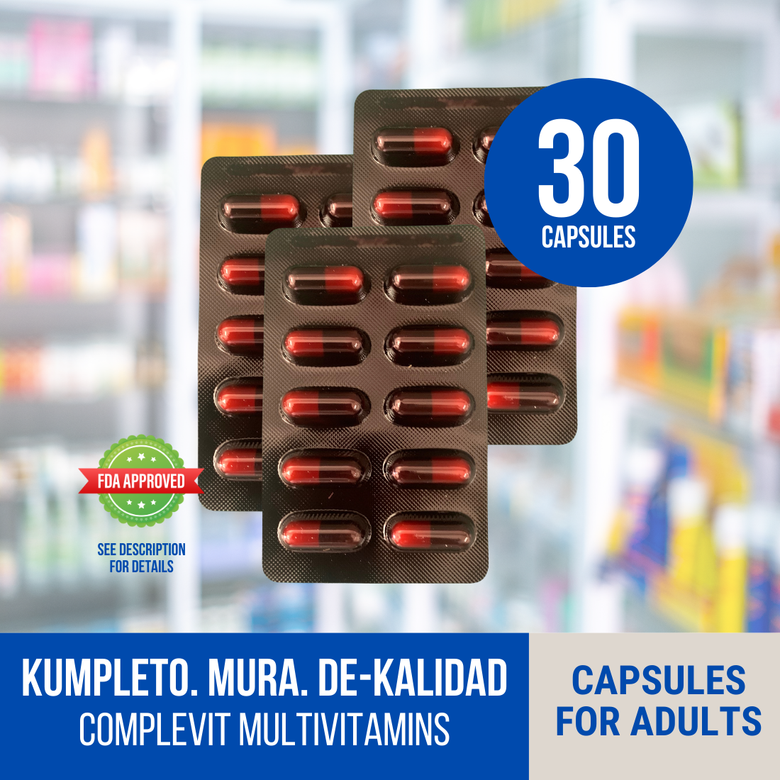 (Enervon Generic) Complevit Multivitamins Capsules | Lazada PH