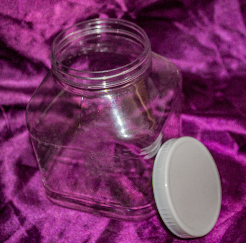 A0149 PET Plastic Jar 2 Liter Wide Mouth Square Jar with Induction ...