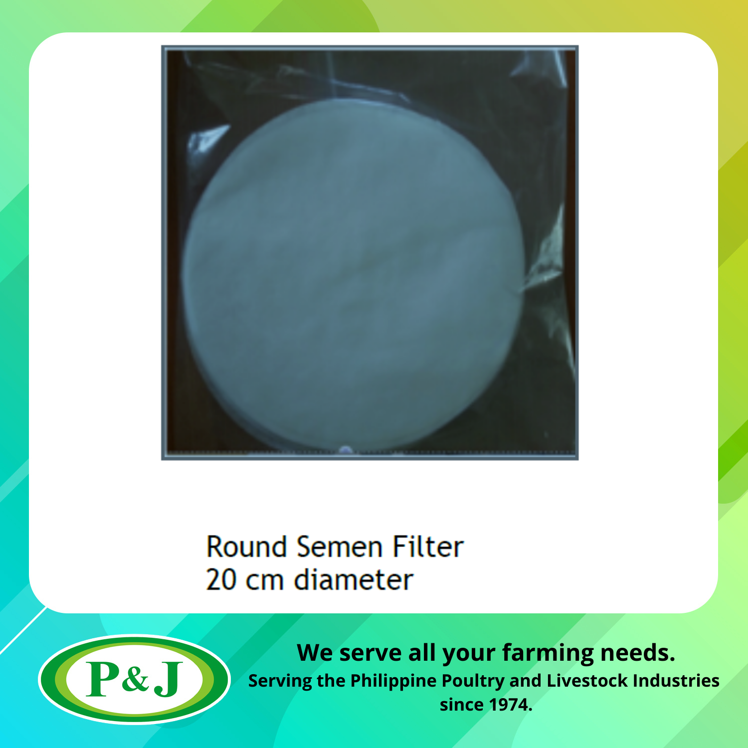 Boar Semen Filter for Artificial Insemination 200 pcs per set | Lazada PH