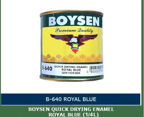 Boysen Quick Dry Enamel Royal Blue B-640 1/4 Liter | Lazada PH