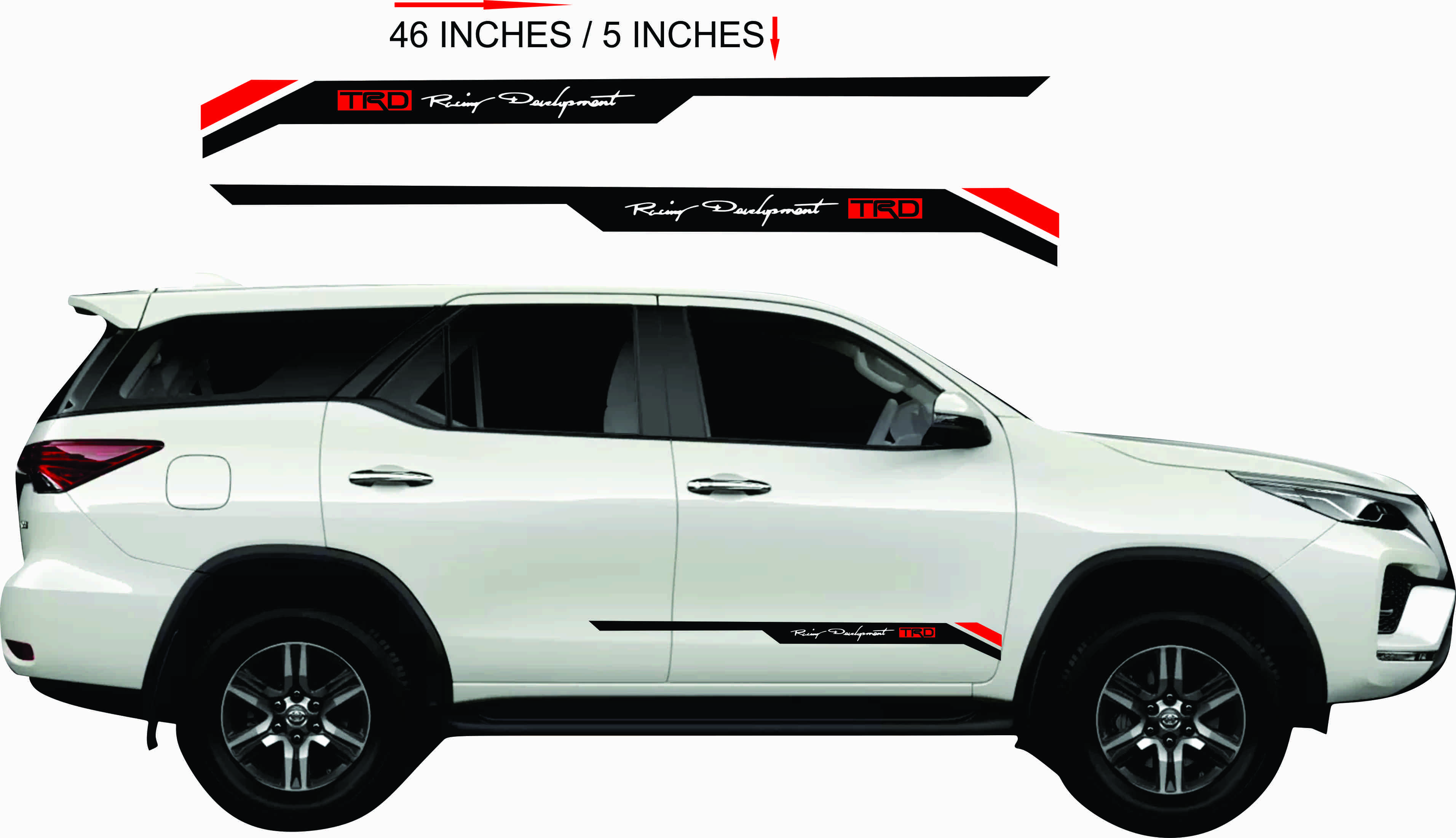 toyota fortuner side decals | Lazada PH
