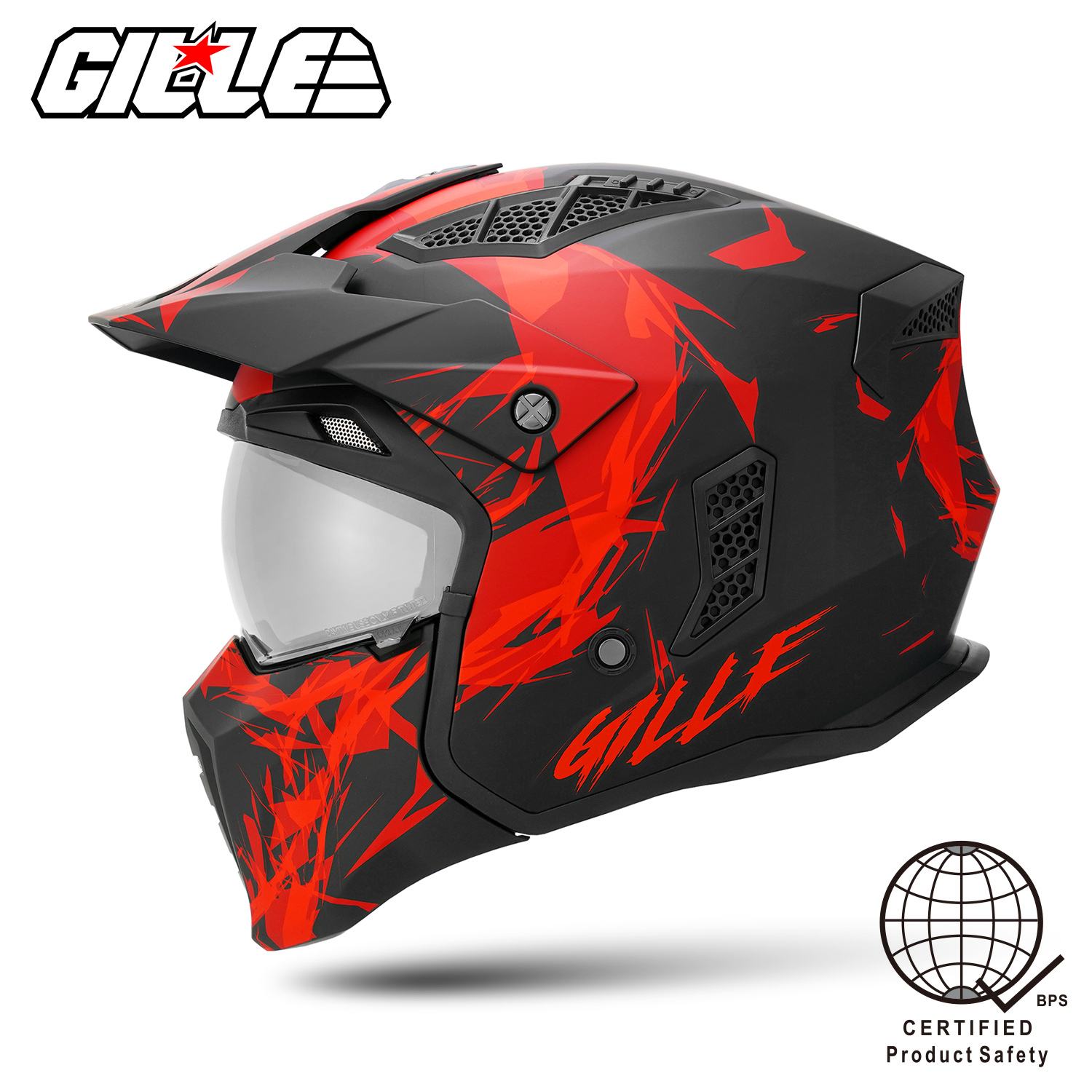 Gille Squadron Raptor Full Face & Half Face Modular Helmets Gille ...