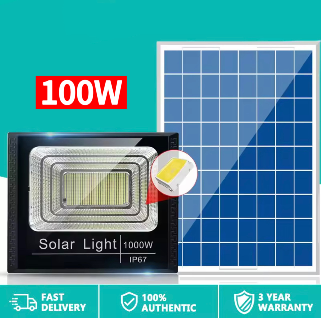 Space-M 1000W solar lights with solar panel Solar Light Outdoor ...