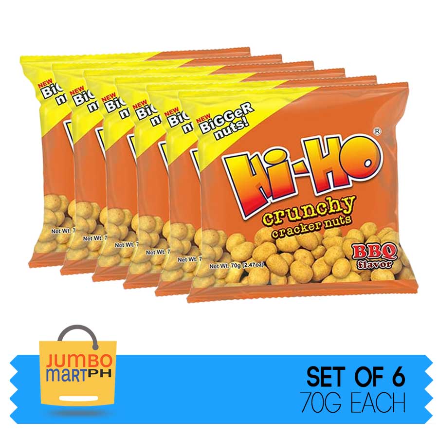 HI-HO CRUNCHY CRACKER NUTS BBQ FLAVOR 70G / SET OF 6 | Lazada PH