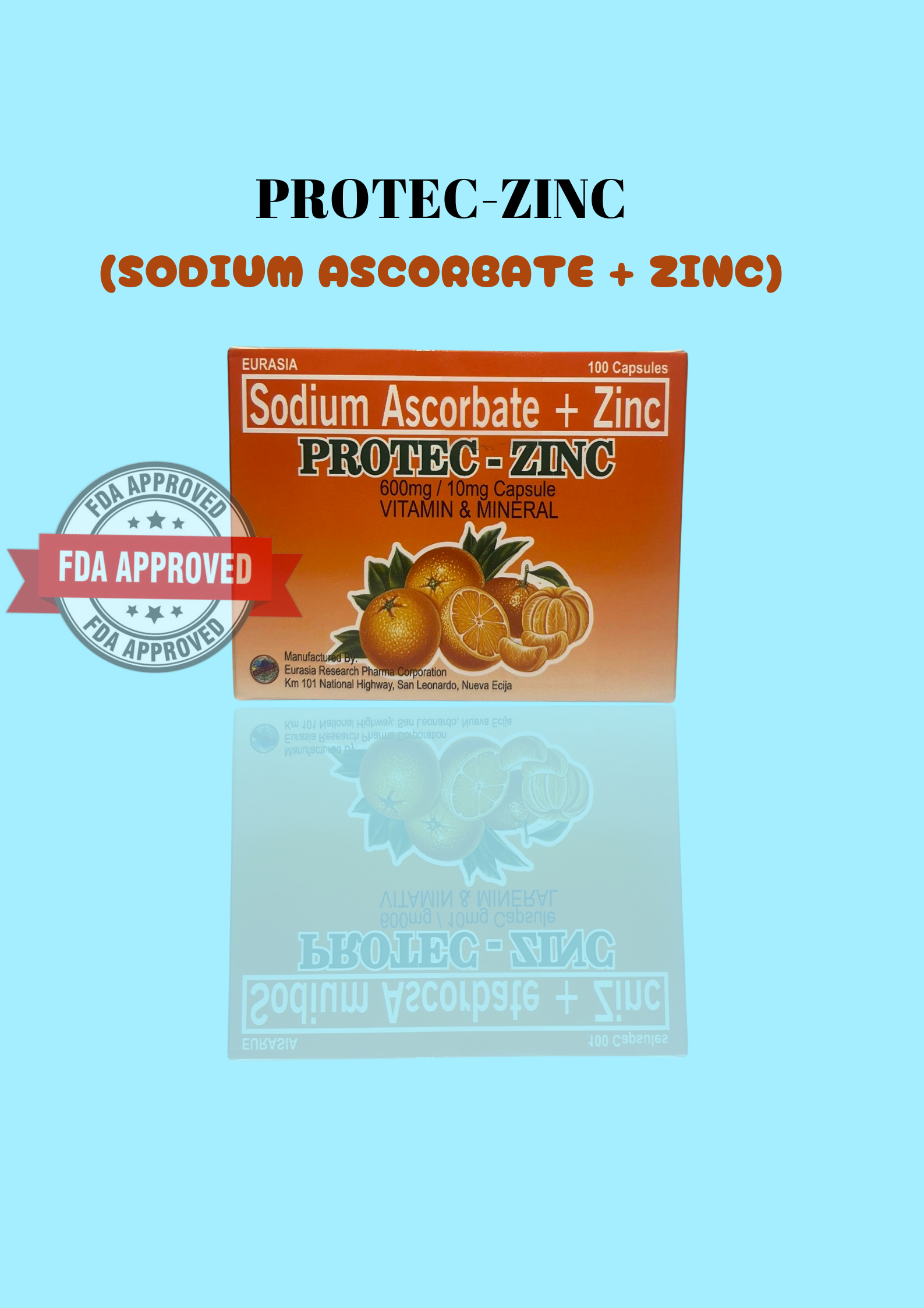 PROTEC - ZINC (SODIUM ASCOBATE + ZINC) 100 Capsules | Lazada PH