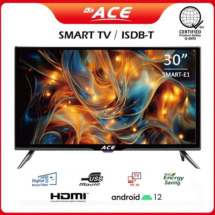 ACE 30" Smart-E1 ISDB TV Model: LED-707 | Lazada PH