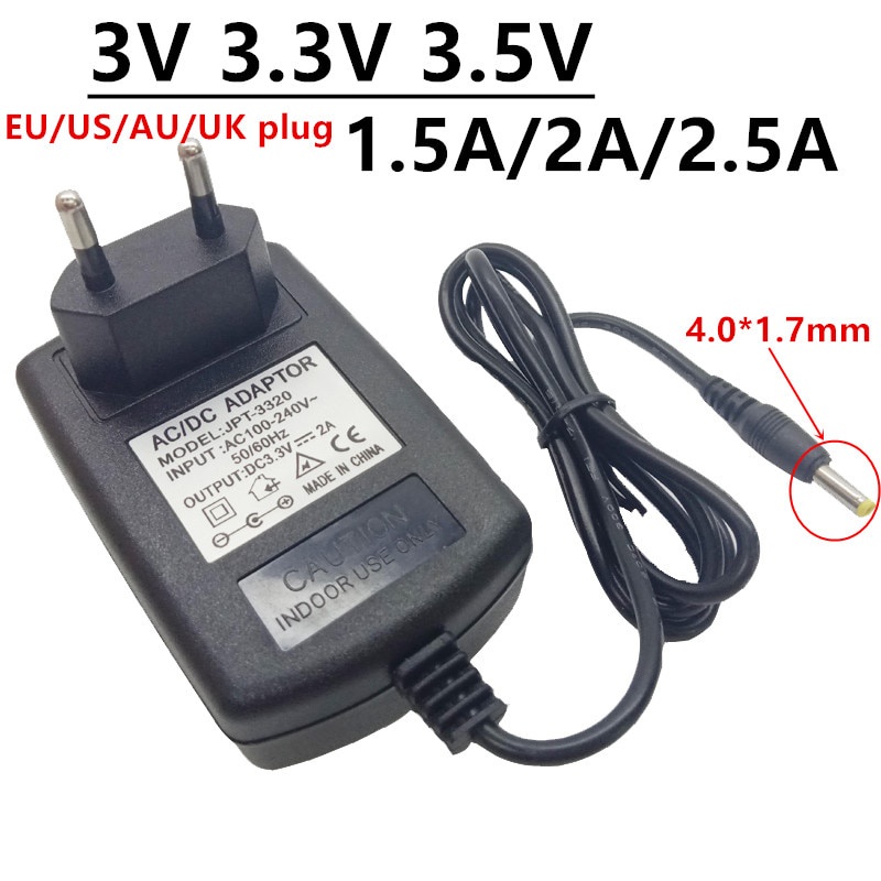 3V 3.3V 3.5V 3 3.3 3.5 volt 4.0*1.7mm Universal AC DC Power Supply ...