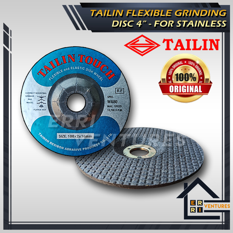 [Tailin] Flexible Grinding Disc 4" for Stainless #80 | Lazada PH