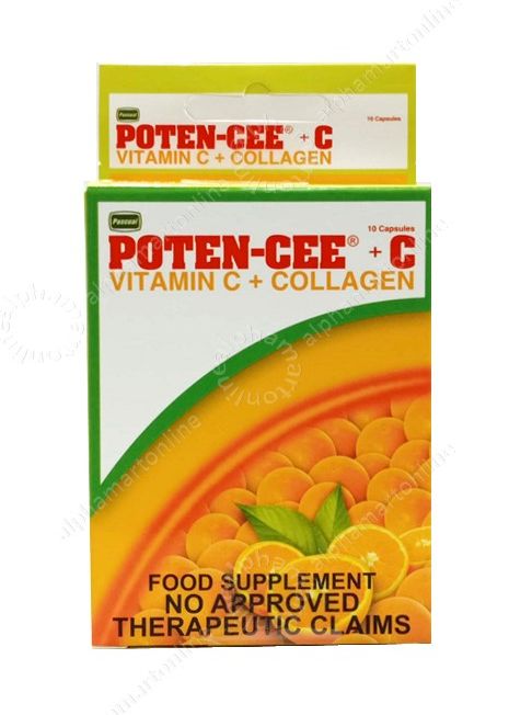 Poten-cee + C Vitamin C + Collagen (10 capsules) | Lazada PH