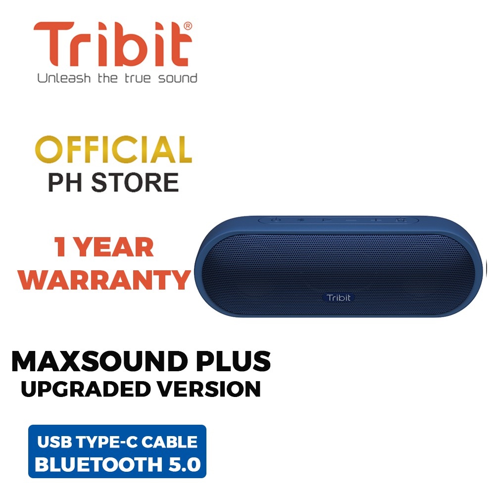Tribit MaxSound Plus Upgraded Portable WaterProof IPX7 Bluetooth ...