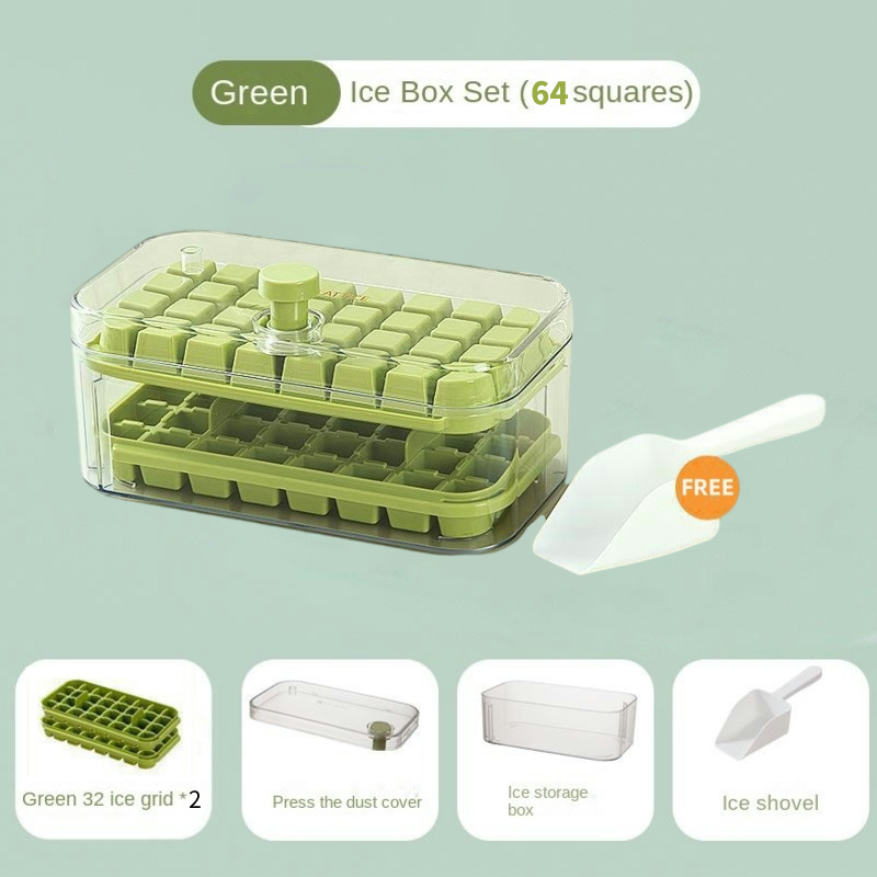 Ice Cube Tray For Freezer With Cover Ice Lattice Easy Release Ice Tube ...