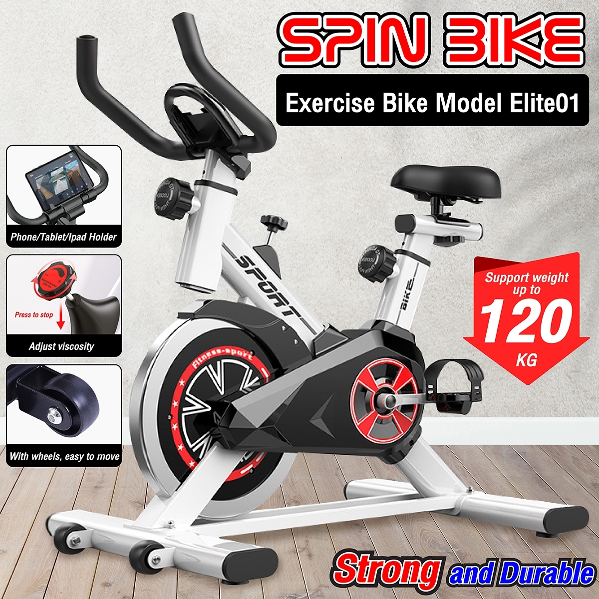 Spin Bike Exercise Bike Fitness Equipment Spinning Bike Fitness Bike ...