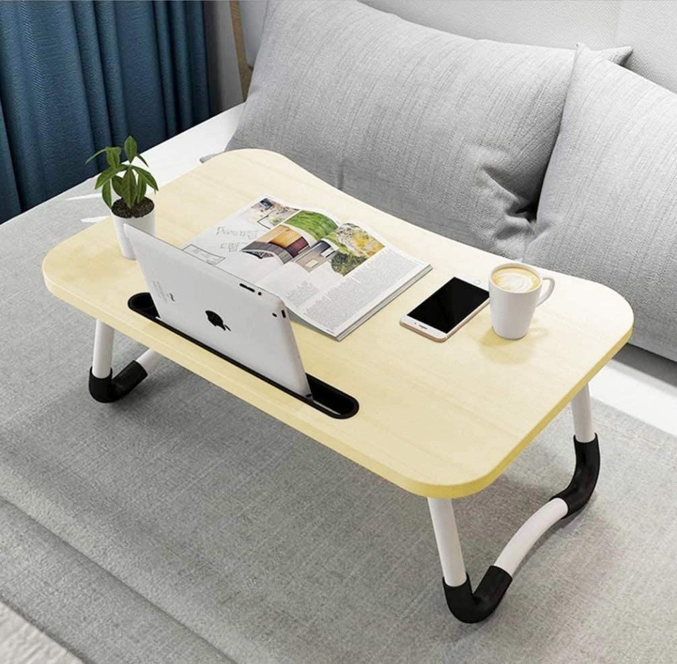 CHB 60×40×28CM Foldable Wooden Computer Bed Table Laptop Office Desk ...