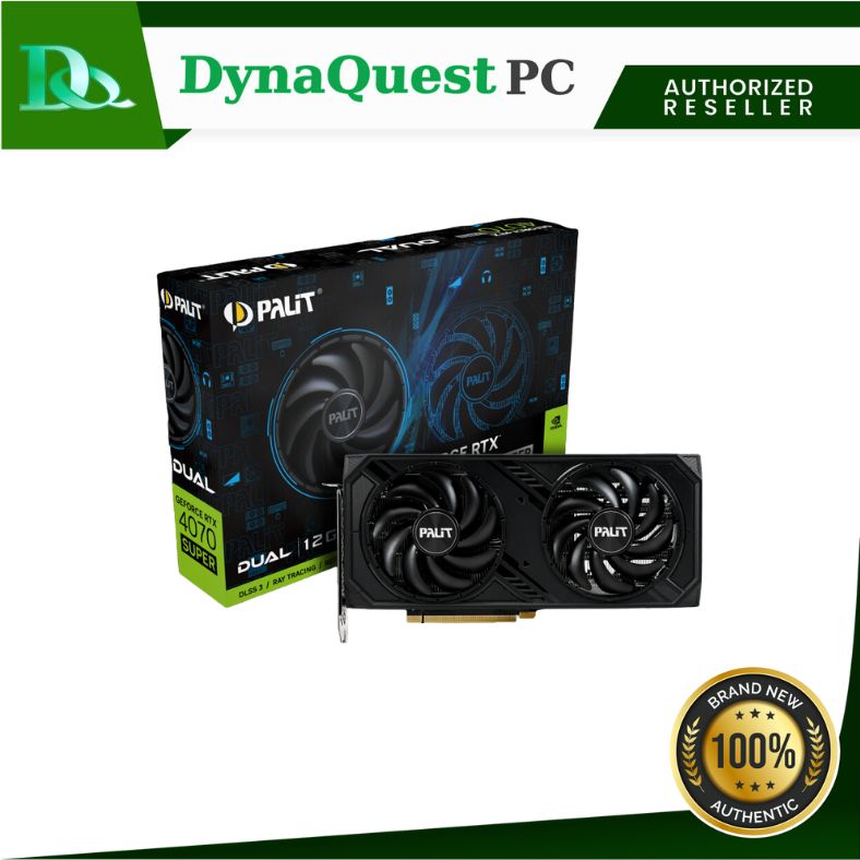Palit RTX 4070 Super DUAL 12GB GDDR6X NED407S019K9-1043D Graphics Card ...