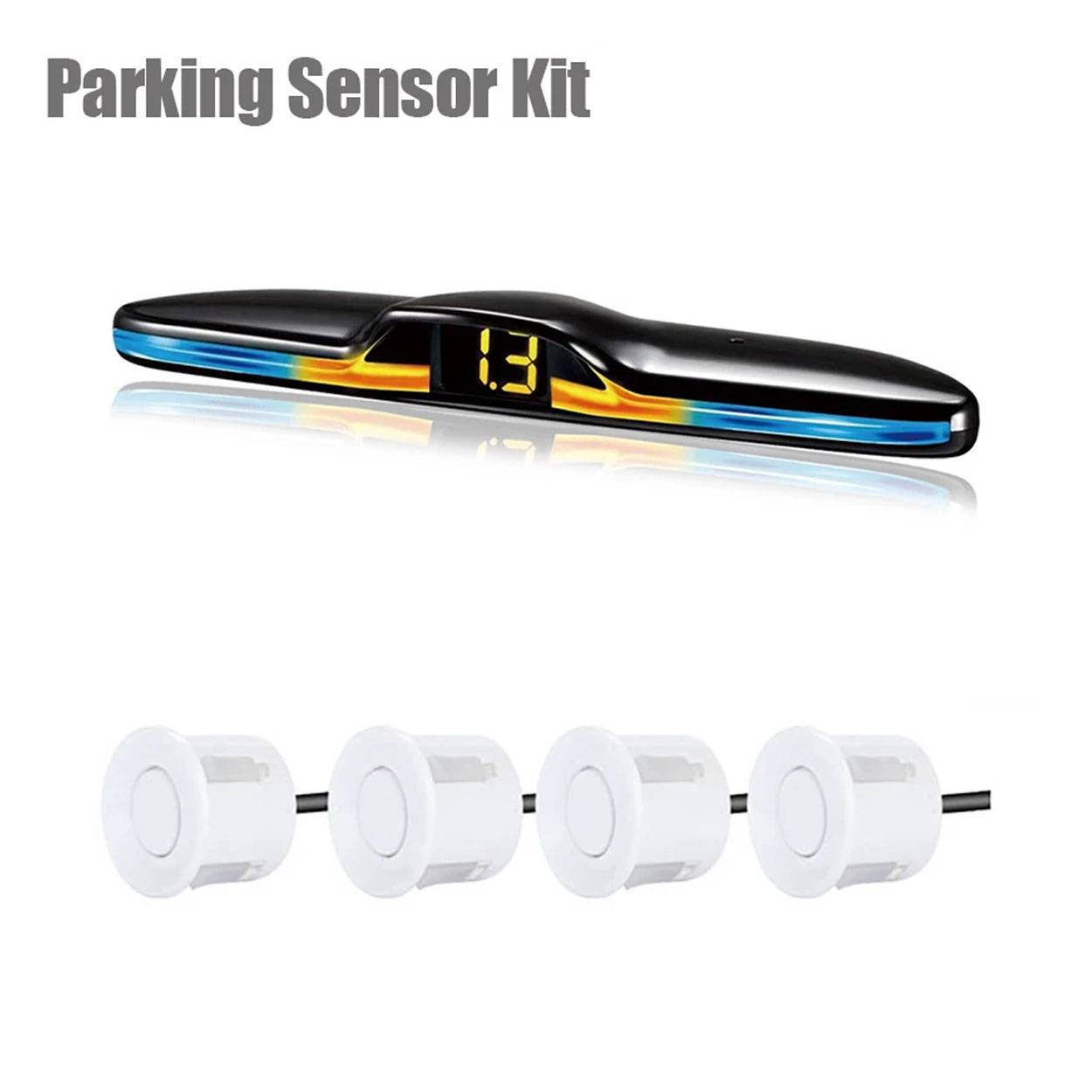 KFOX Car Reverse Radar Kit Vehicle Parking Sensor System with 4 Parking ...