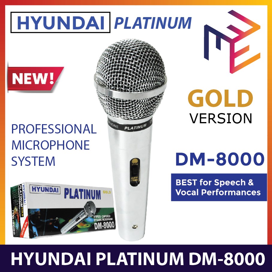 2024 NEW Hyundai Platinum by Winland GOLD Version DM-8000 Professional Microphone System Mic ...