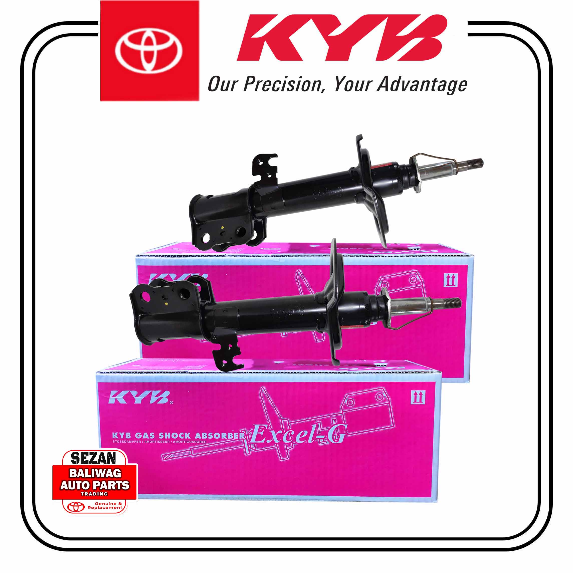 KYB KAYABA TOYOTA COROLLA ALTIS 2001-2007 SHOCK ABSORBER FRONT SET GAS ...