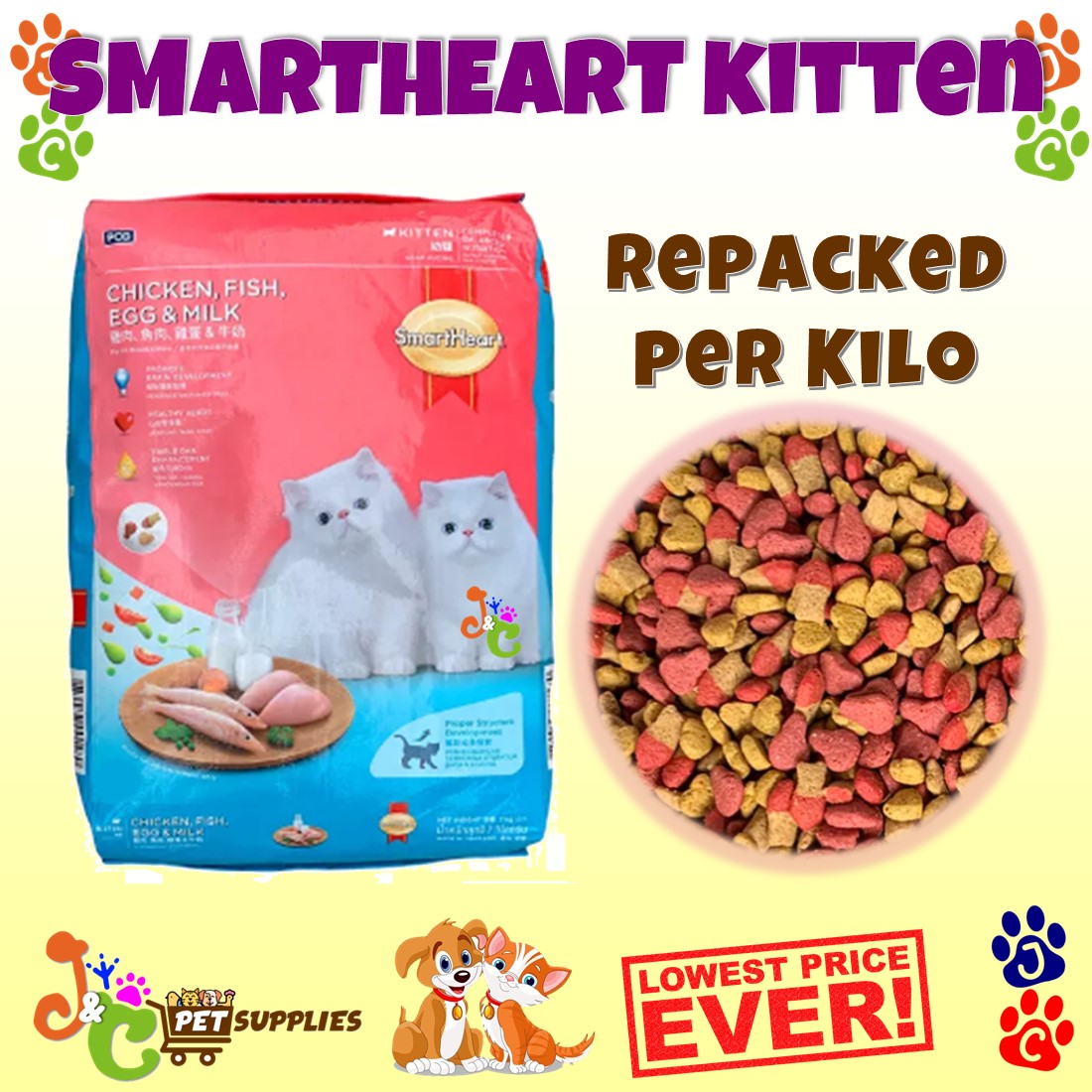 Smart Heart Kitten by 1kg and 7kg Smartheart | Lazada PH