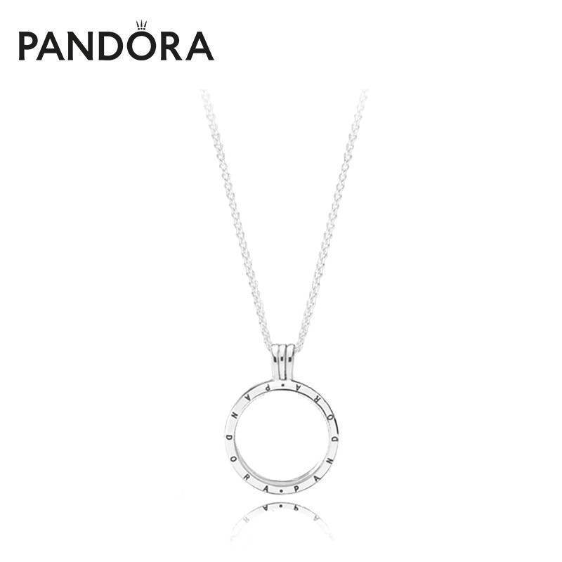 PANDORAˉ Tree of Life Necklace 925 Silver 397780CZ Simple Clavicle ...