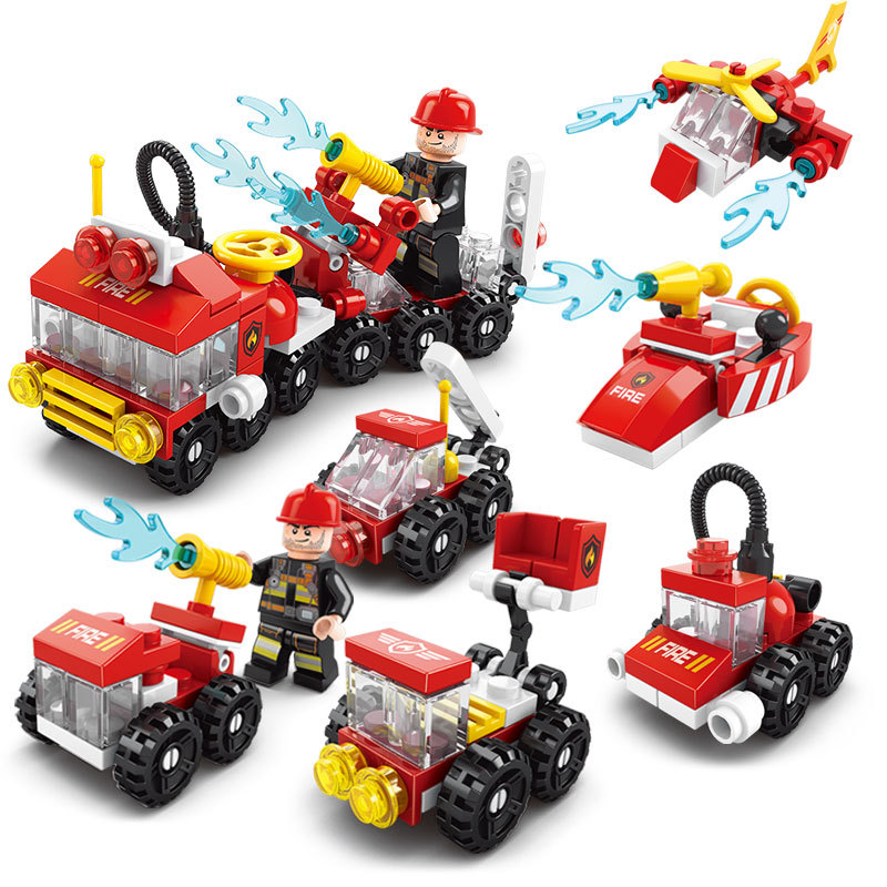 Lego City Set 6 IN 1 Building Blocks Toys Police Cars SWAT Army Tank ...