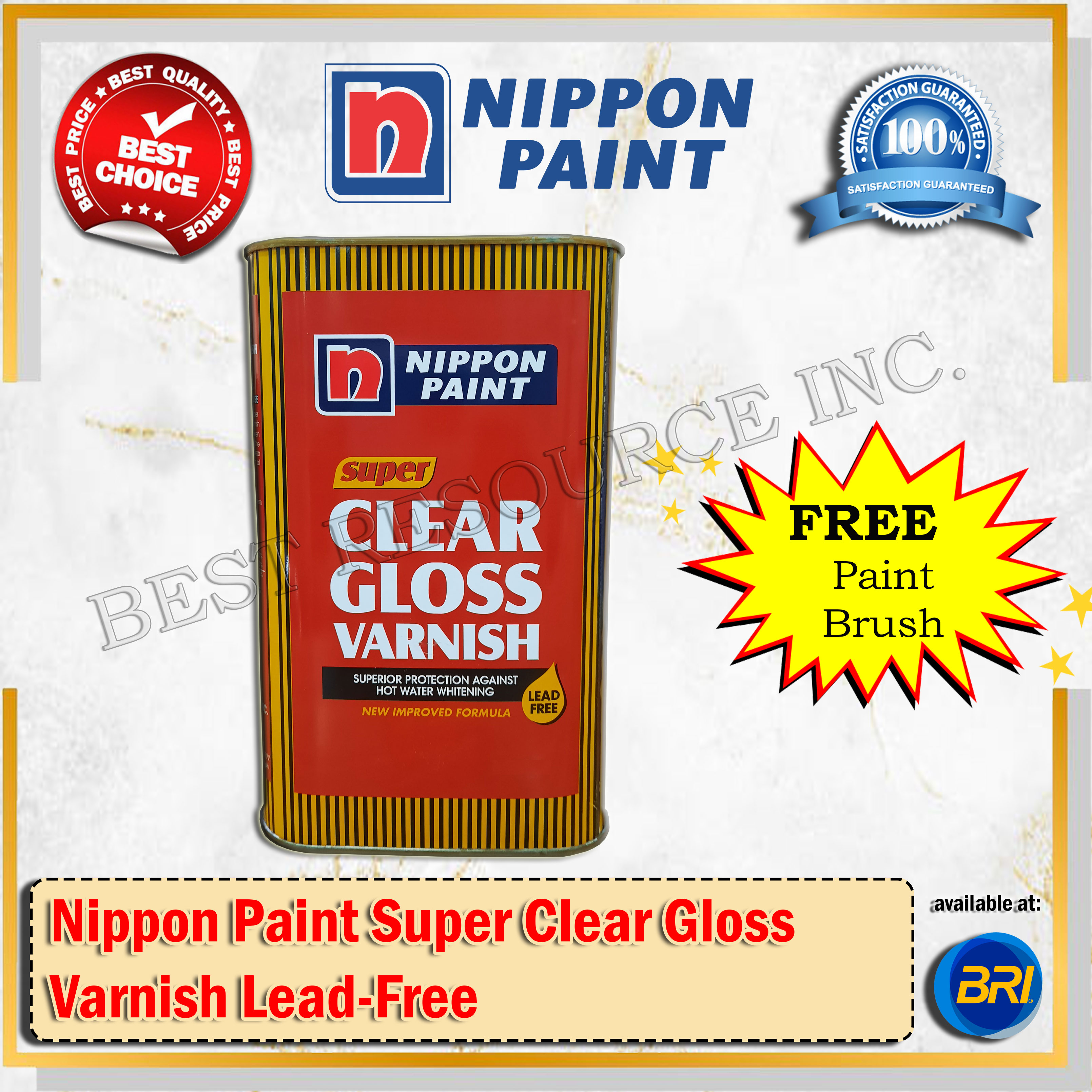 NIPPON PAINT Super Clear Gloss Varnish Lead-Free | Lazada PH