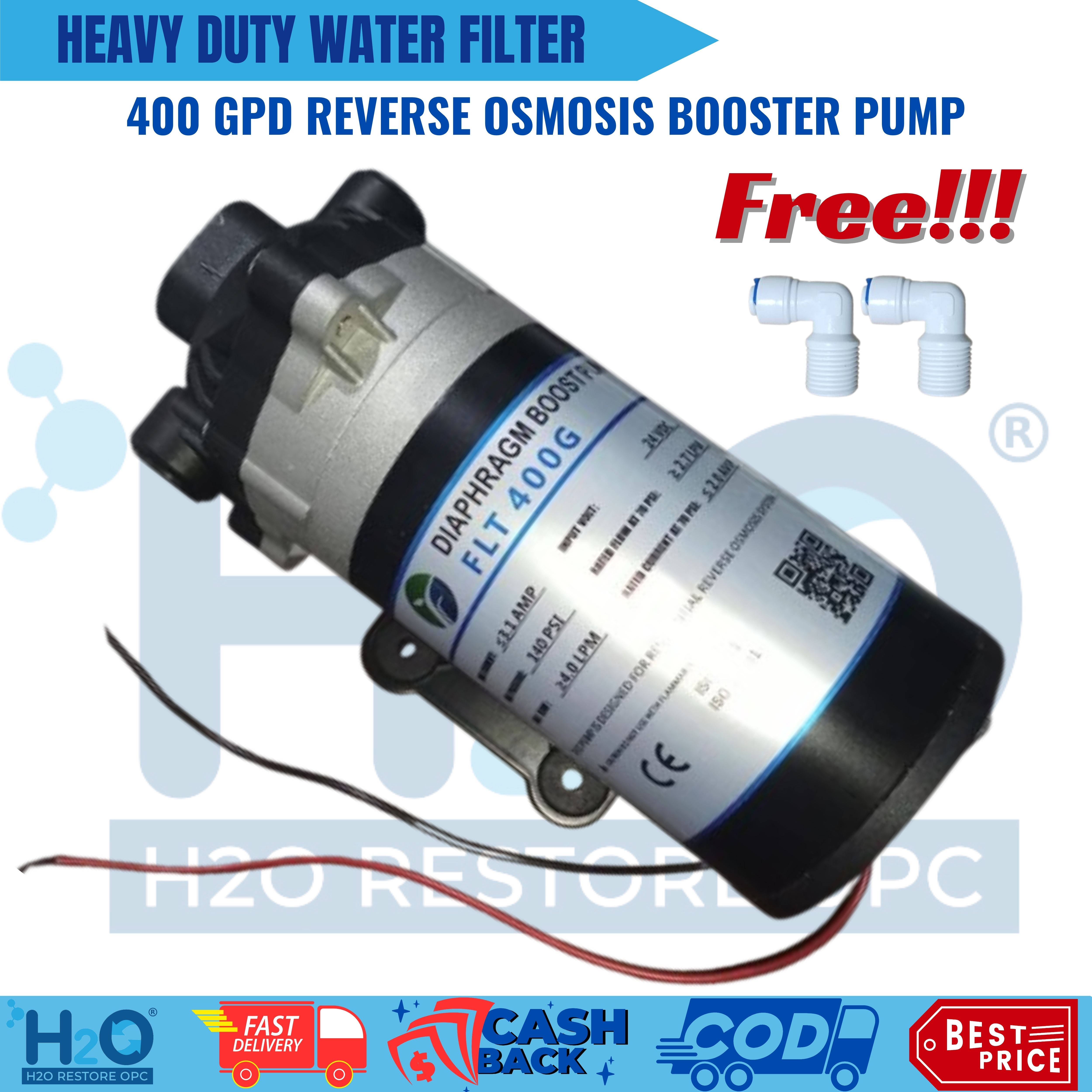 Water Filter Booster Pump for Reverse Osmosis for Residential Reverse ...