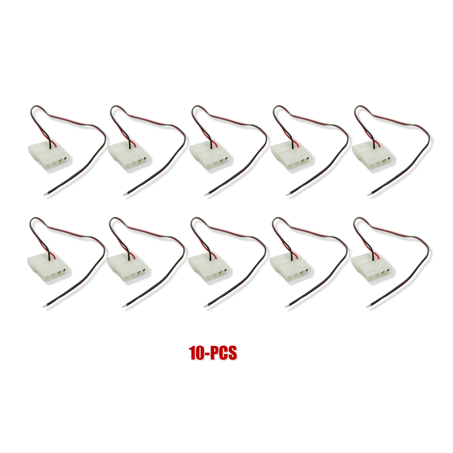 MOLEX CABLE EXTENSION 2-PIN MALE, 2-PIN FEMALE, 12VOLTS RED and BLACK ...