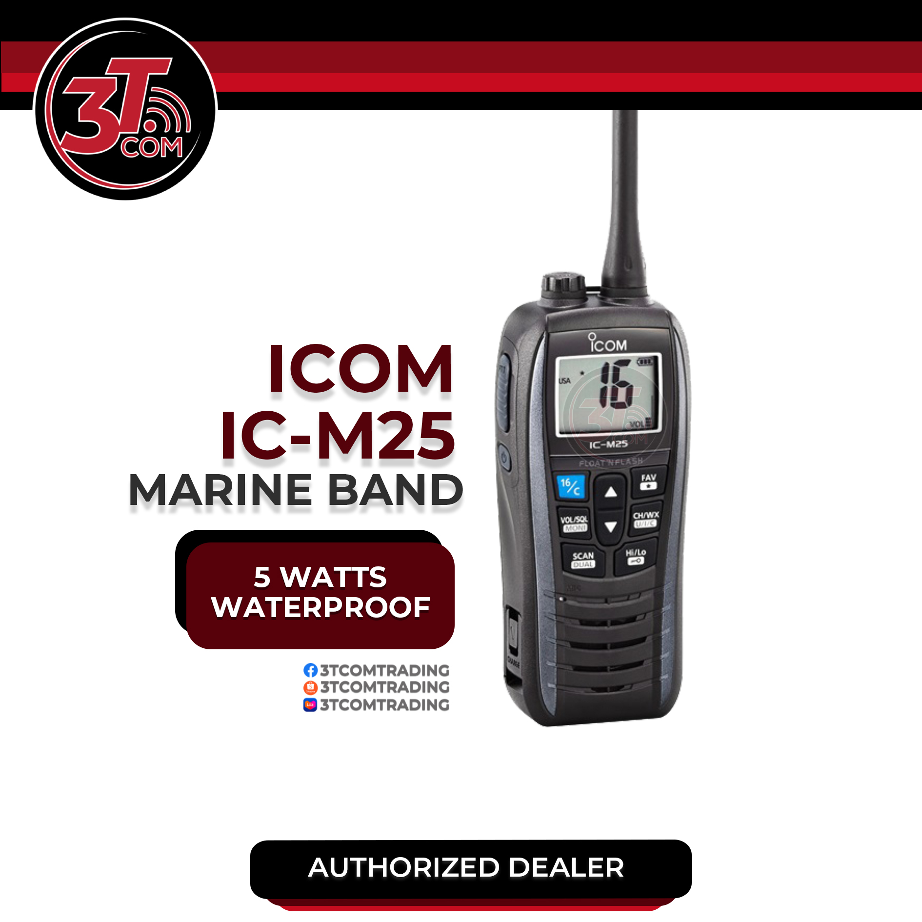 ICOM IC-M25 Floating, Lightweight & Smart Features | Lazada PH