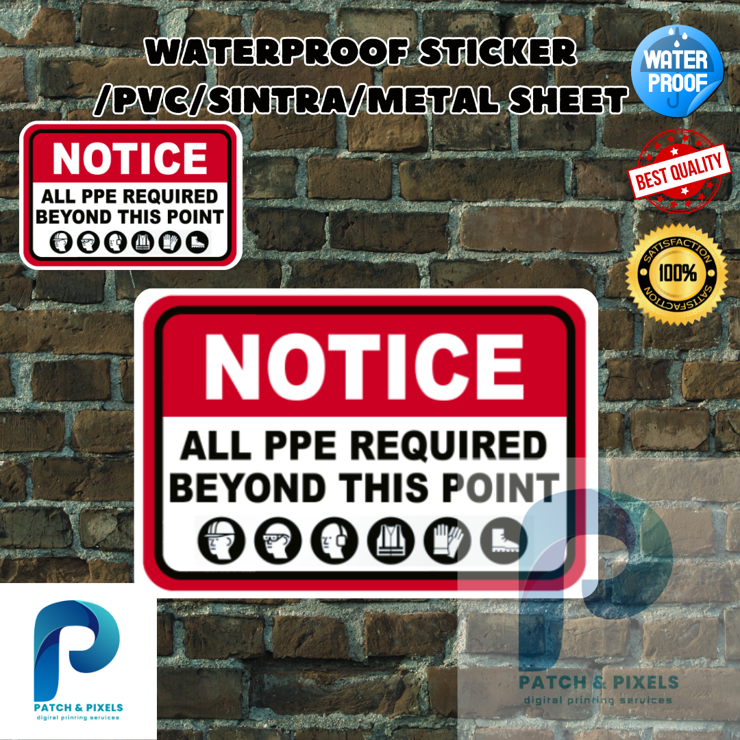 Safety First Sign Laminated/PVC/Sticker/Metal Sheet | Lazada PH