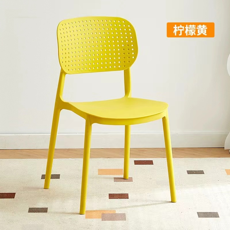(8 Colors)Home Chair Dining Chair Plastic Chair Nordic Stool Chair Back ...