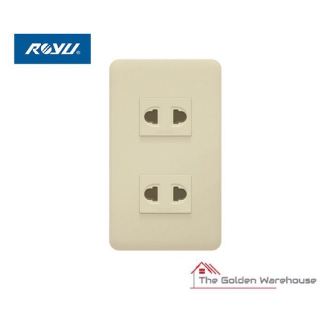 Safety Royu 2 Gang Universal Outlet Set (Classic Series) | Lazada PH