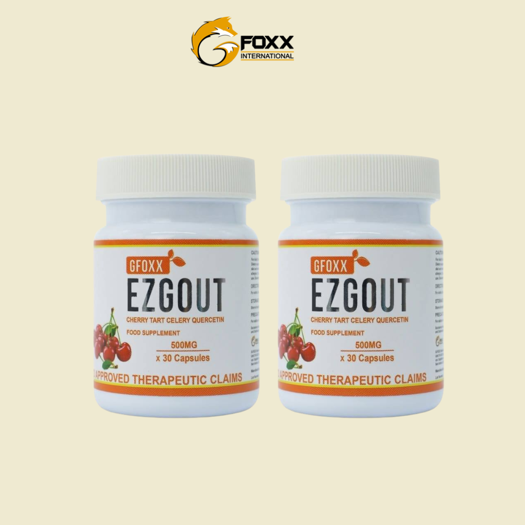 ORIGINAL GFOXX EZGOUT 30 CAPSULES/BOTTLE (2 BOTTLES) 1ONLINECLICK ...