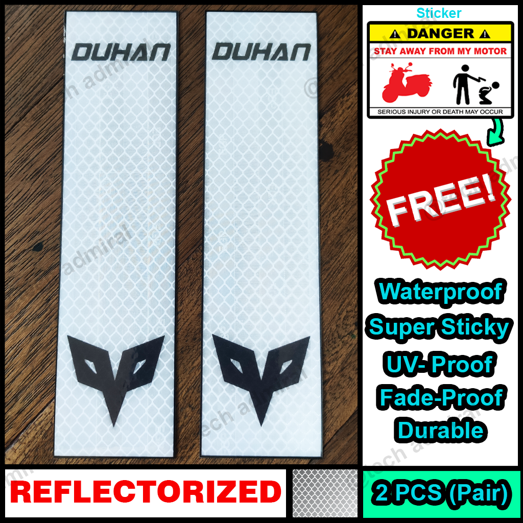 Alloy Top Box Sticker Waterproof Duhan Classic Edition (REFLECTORIZED ...