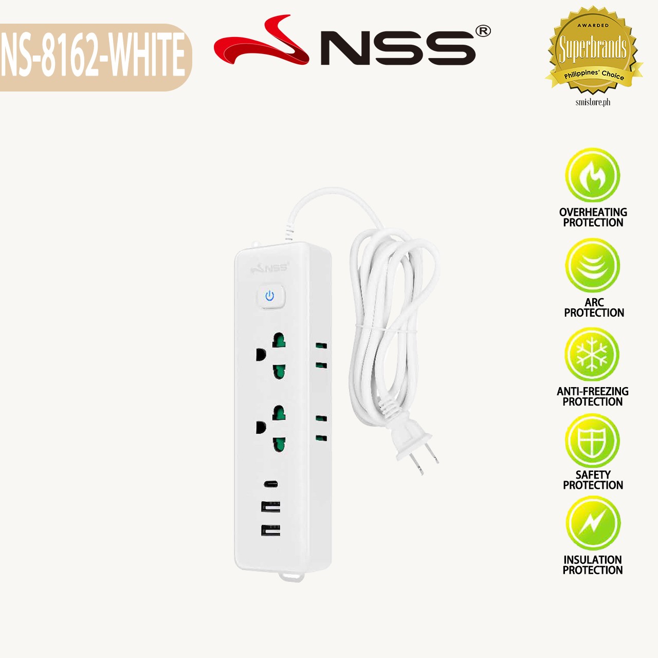 Multi-Function Socket Extension outlet with switch USB cable socket ...