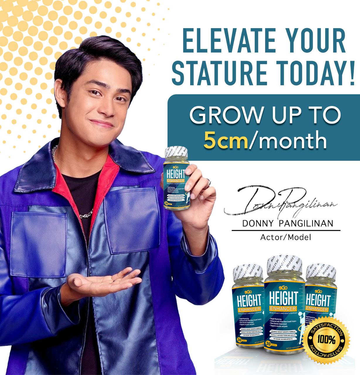 BUY 1 Bottle of eGO Height Enhancer 30 soft gels | 7-50+ yrs old ...