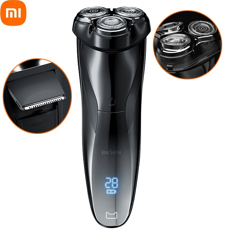 IPX7 Waterproof BlackStone 3D Electric Shaver Razora Replaceable Beard ...