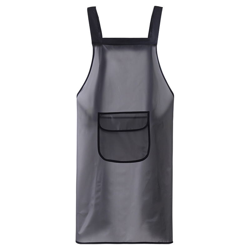 Modern Stylish Apron Water Proof Oil Transparent PVC Material Apron For ...