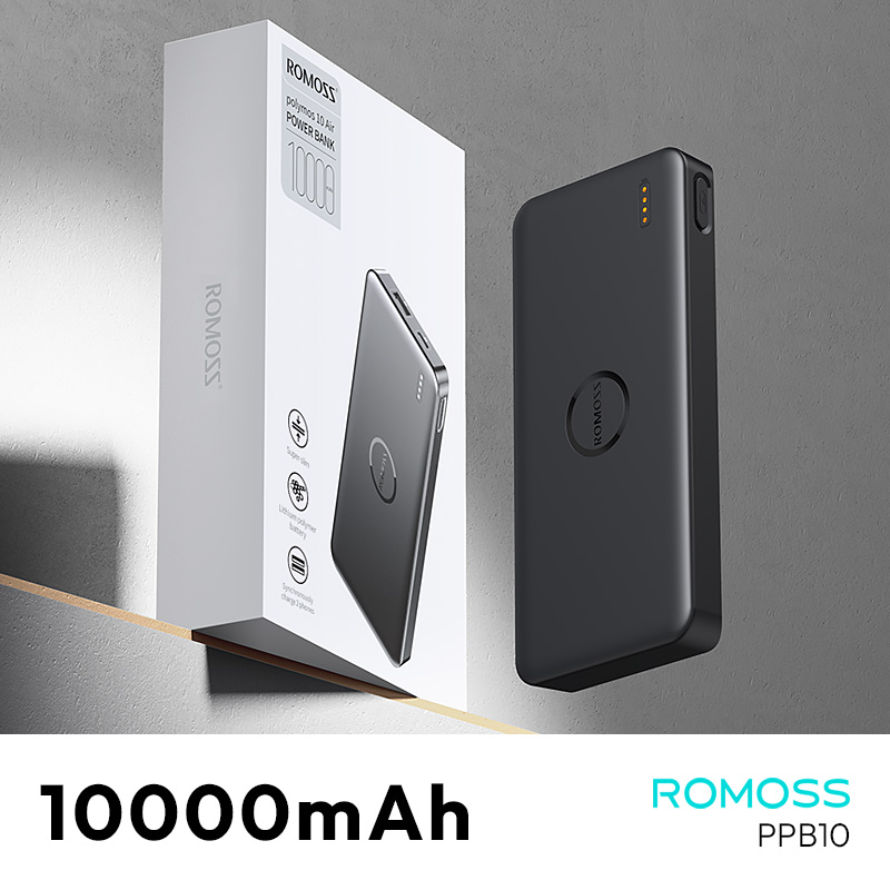 Romoss PPB10 10000mAh Powerbank Type-C Bidirectional and Multiple ...