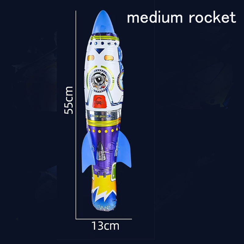 New hand-thrown inflatable rocket gas rocket launcher outdoor toy ...