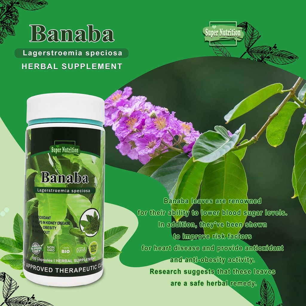 Banaba Supplement 100Capsule | Lazada PH