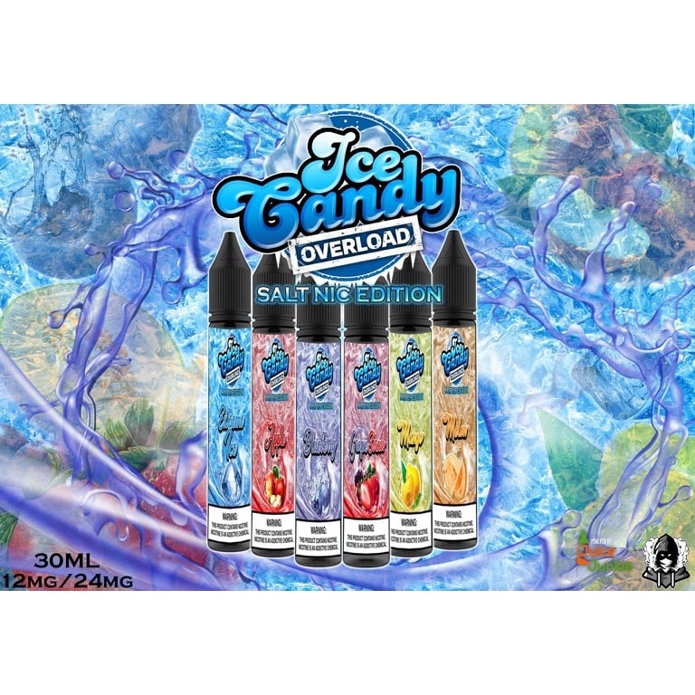 Ice Candy Overload Salt Nic 30ml E Liquid Vape Juice Vaping 12-24mg ...