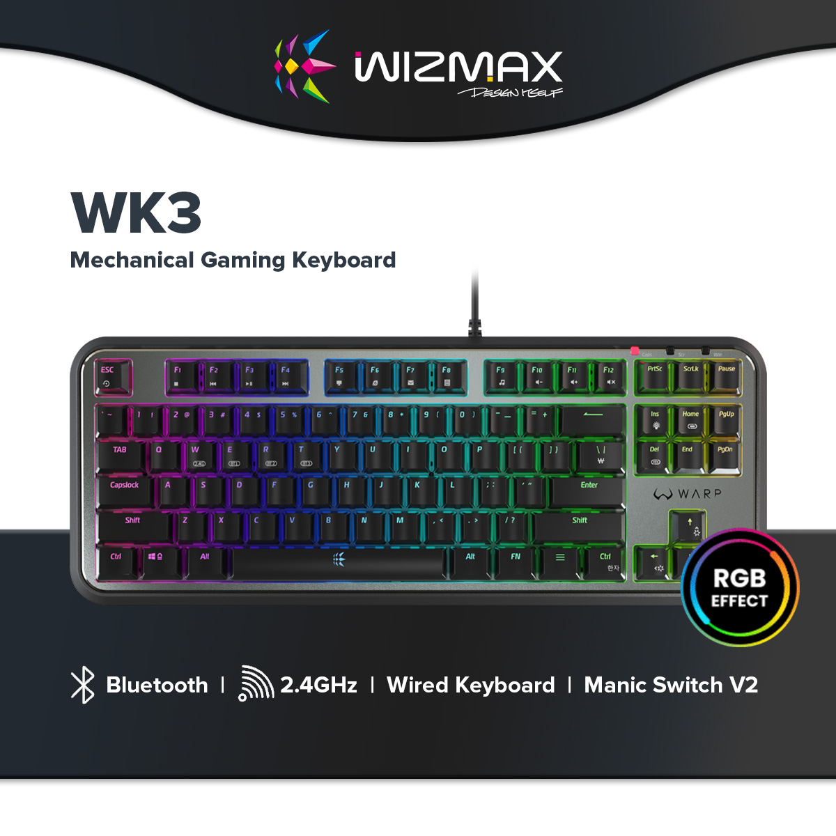 Warp WK3 Gaming Mechanical Keyboard | Lazada PH